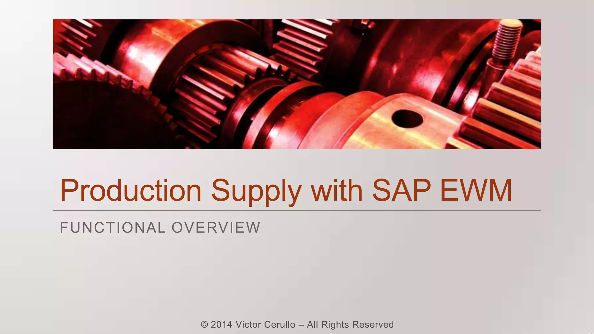 Production Supply with SAP EWM | PPTX