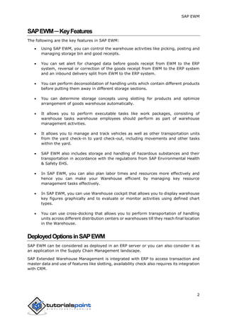 Sap ewm tutorial | PDF
