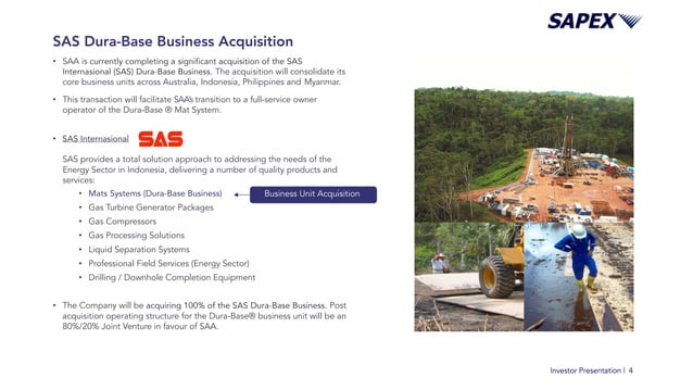 Sapex pitchbook september 2018 | PPT