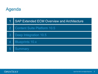 SAP Extended ECM by OpenText 10.5 - What's New? | PDF