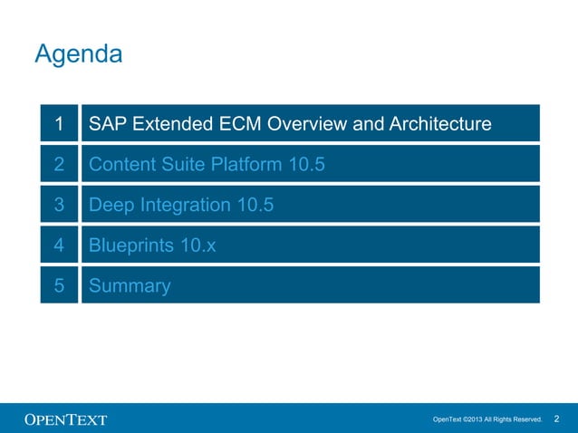 SAP Extended ECM by OpenText 10.5 - What's New? | PDF