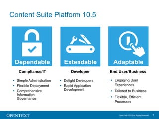 SAP Extended ECM by OpenText 10.5 - What's New? | PDF