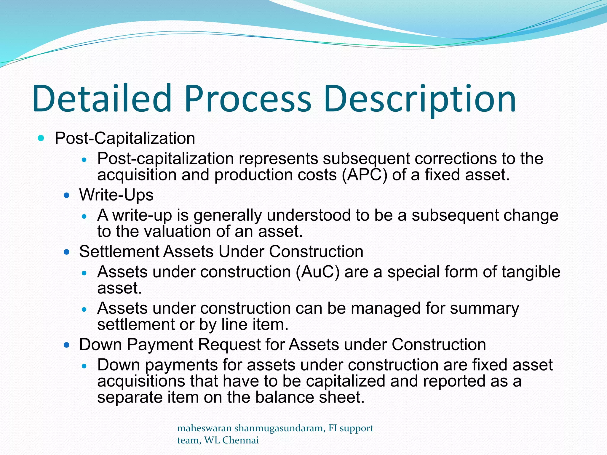 SAP FIXED ASSETS ACCOUNTING | PPTX