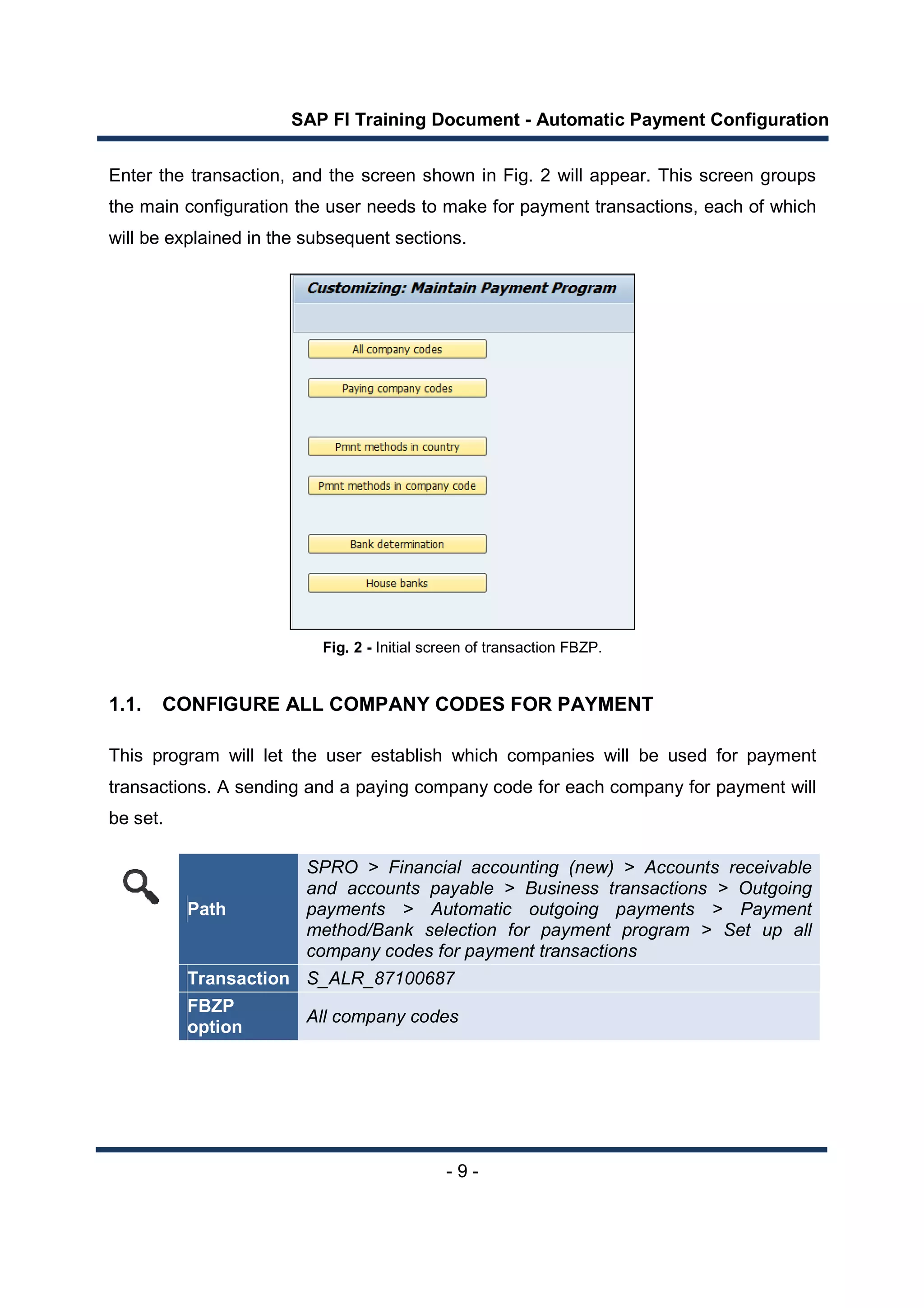 Sap fi automatic payment configuration | PDF