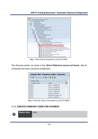Sap fi automatic payment configuration | PDF