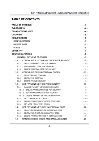 Sap fi automatic payment configuration | PDF