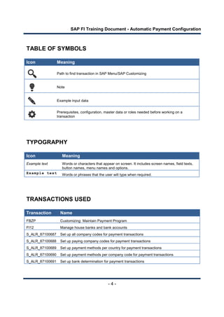Sap fi automatic payment configuration | PDF