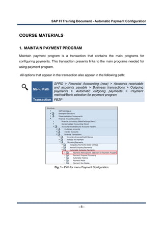 Sap fi automatic payment configuration | PDF