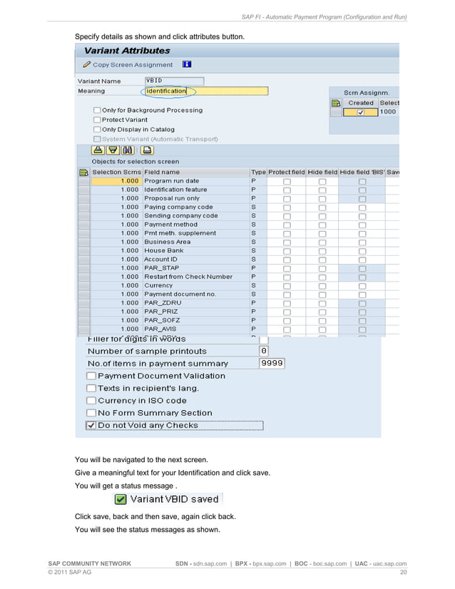 Sap fi automatic payment program (configuration and run) | PDF