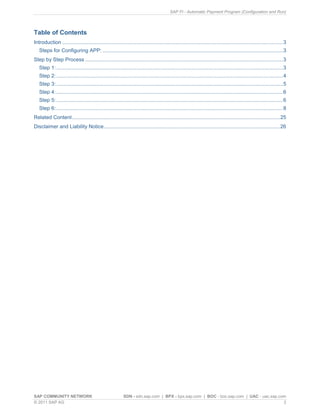 Sap fi automatic payment program (configuration and run) | PDF