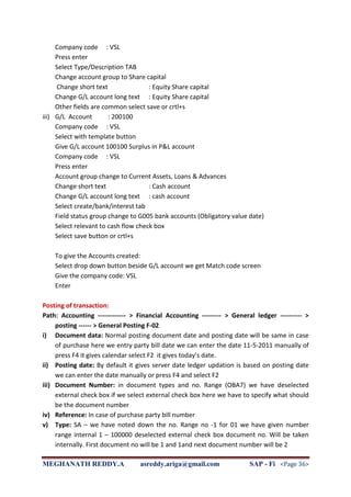 Sap Fico Configuration Material | PDF