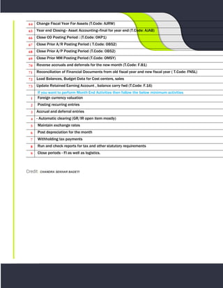 SAP FICO Closing Process | PDF