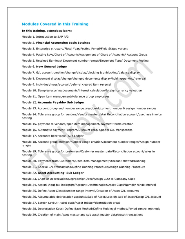 Sap Fico Training Pdf