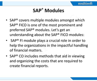 All about SAP® FICO | PPTX