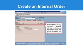 SAP FICO - Why SAP uses Internal Orders? | PPTX