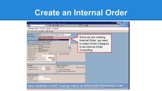 SAP FICO - Why SAP uses Internal Orders? | PPTX