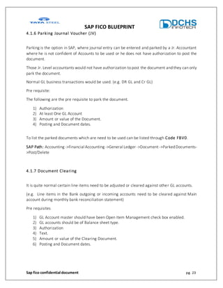 Sap fico blueprint 2017 final Anilkumar chowdary | DOCX