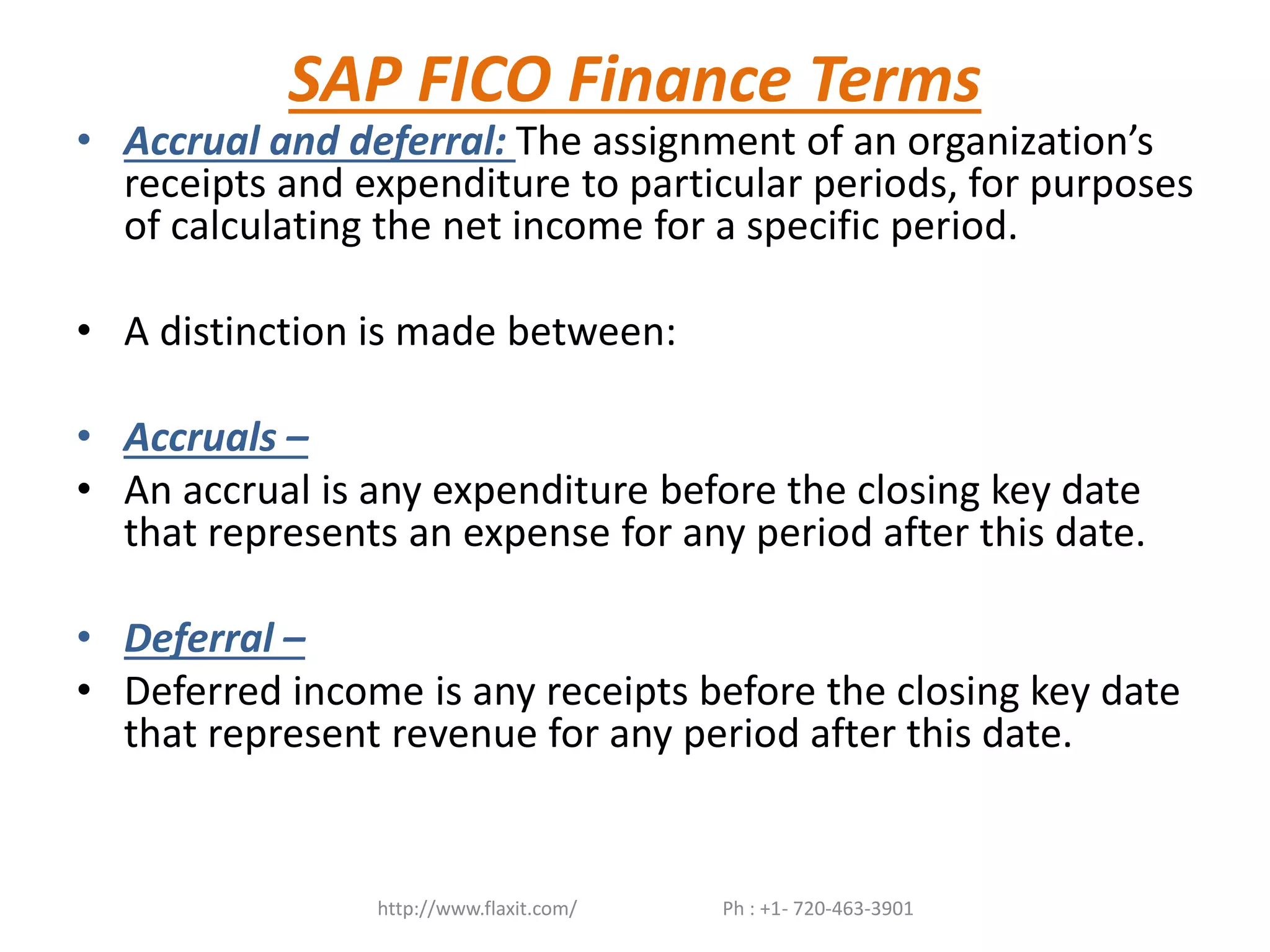 Sap fico finance terms | PPTX