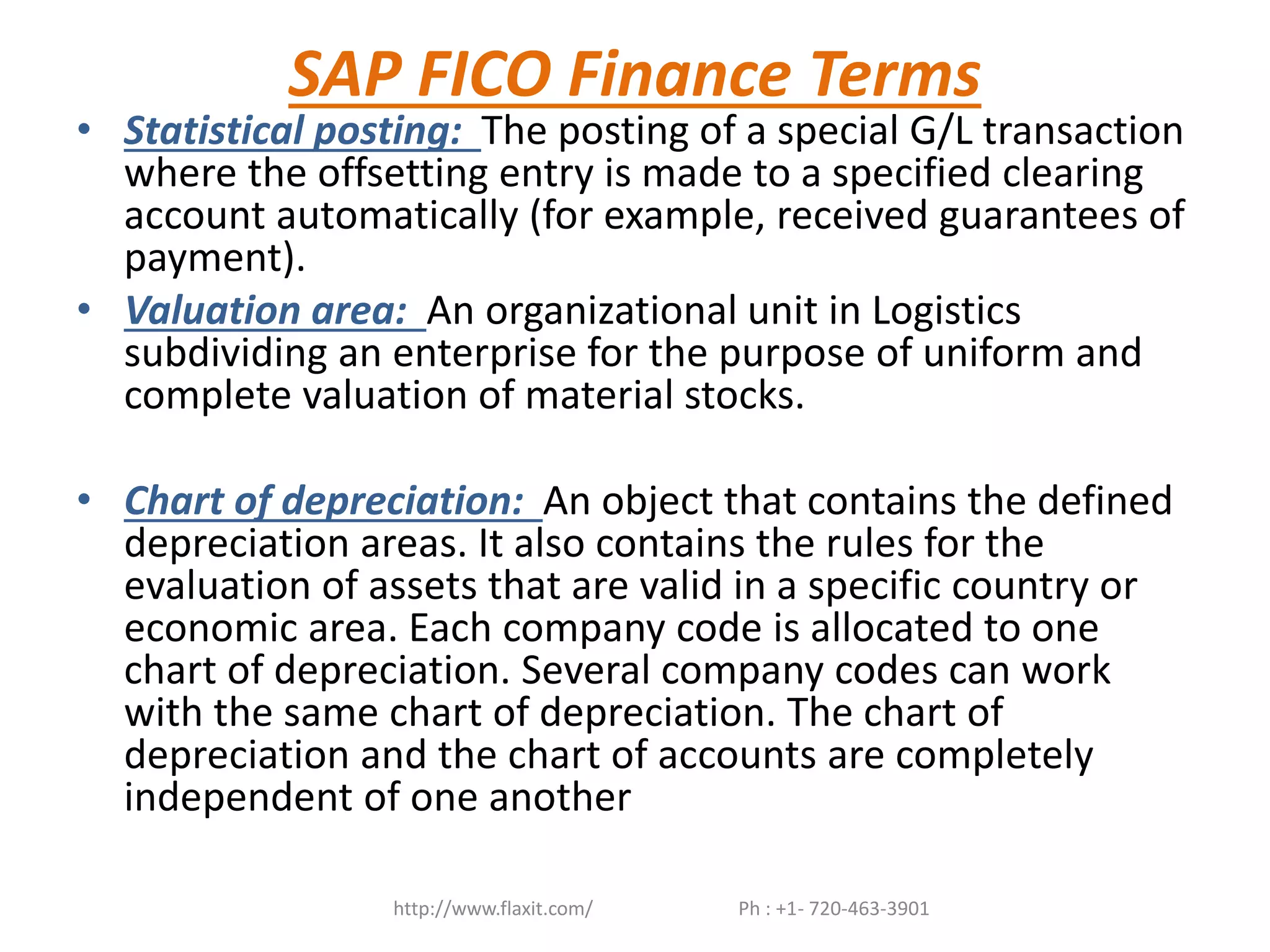 Sap fico finance terms | PPTX