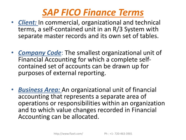 Sap fico finance terms | PPTX | Business Accounting & Finance | Business