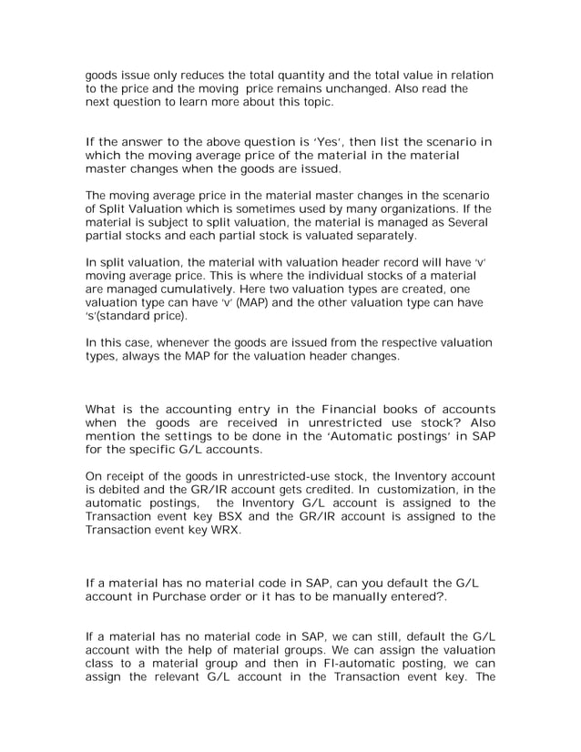 Sap fico interview question | PDF