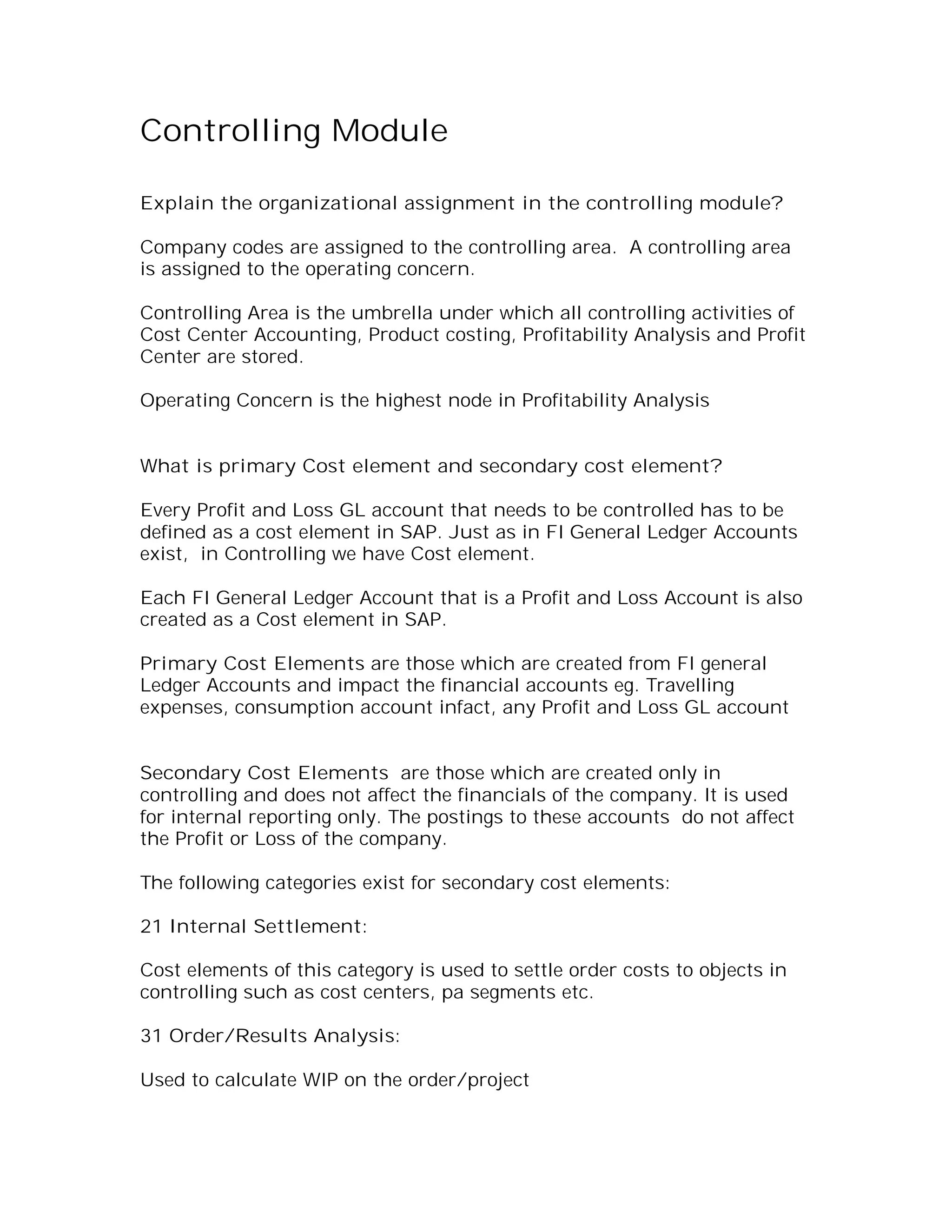 Sap fico interview questions | PDF