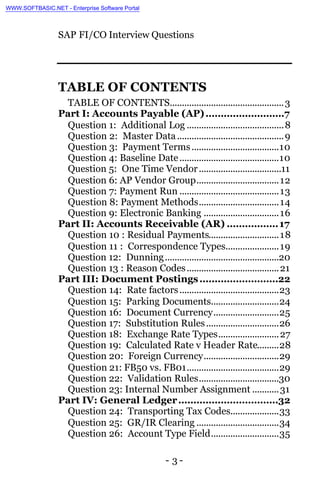 Sap fico interview_questions_preview | PDF