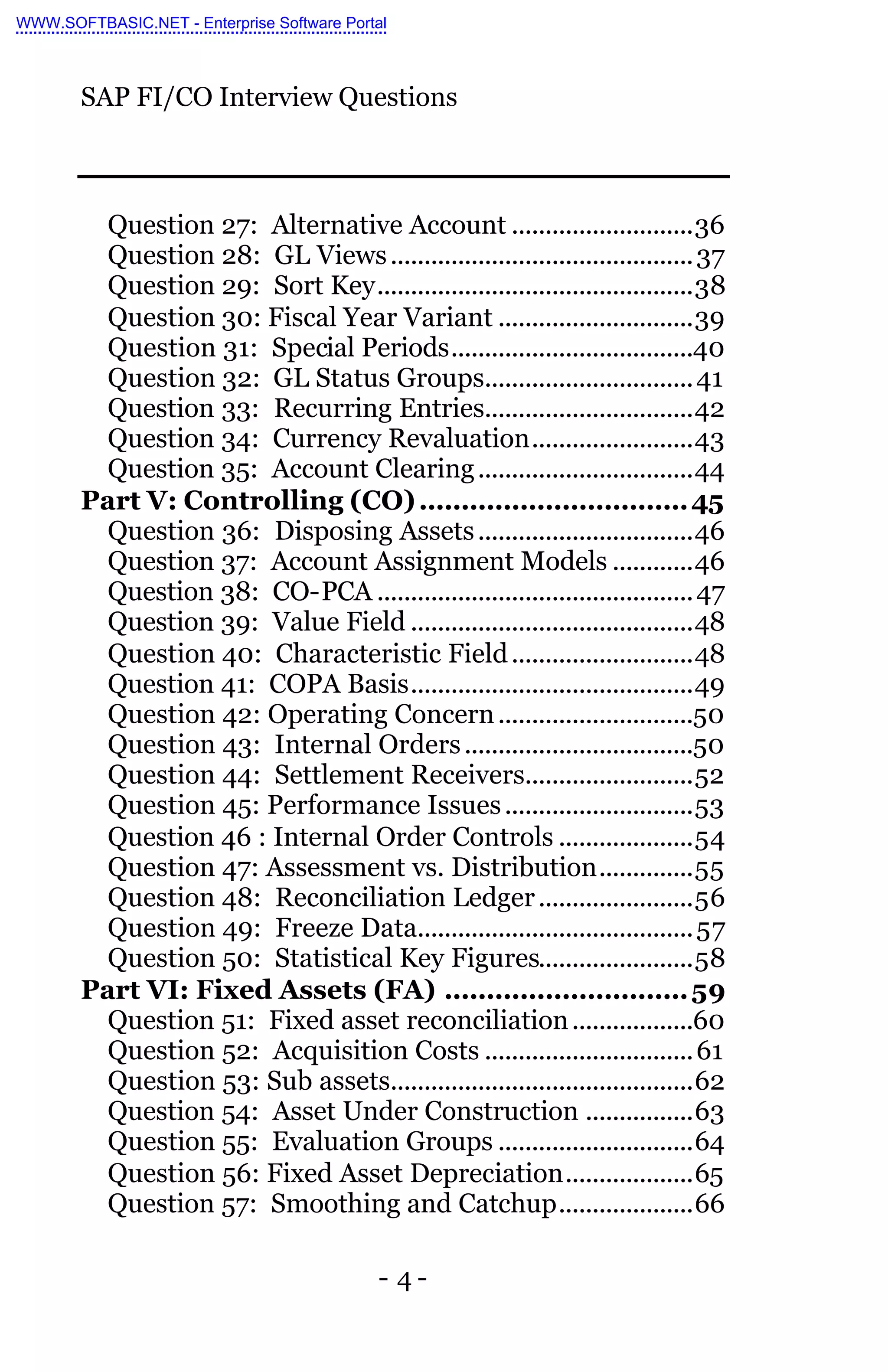 Sap fico interview_questions_preview | PDF