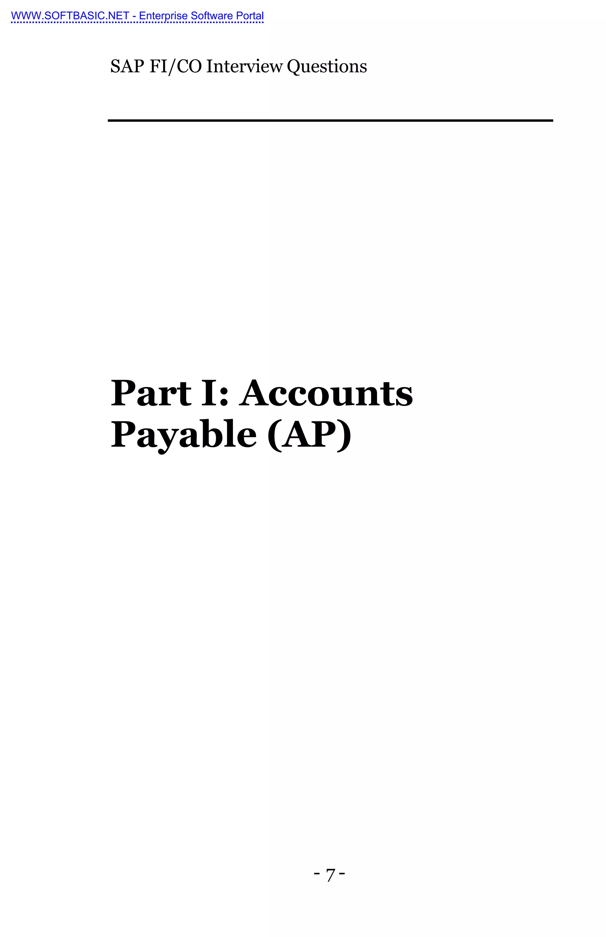 Sap fico interview_questions_preview | PDF