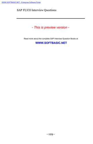Sap fico interview_questions_preview | PDF