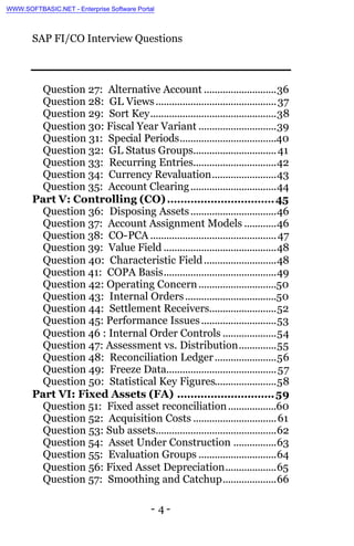 Sap fico interview_questions_preview | PDF