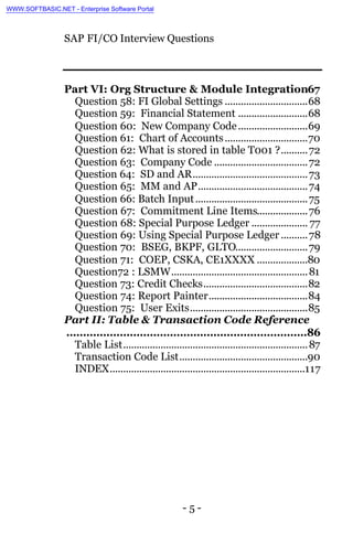 Sap fico interview_questions_preview | PDF