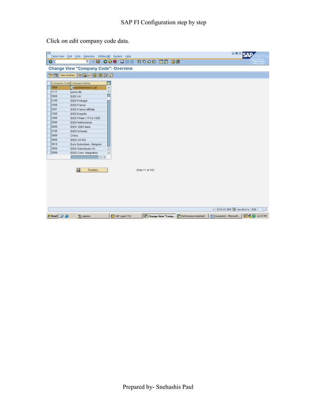 Sap fi configuration | PDF | Business Accounting & Finance | Business