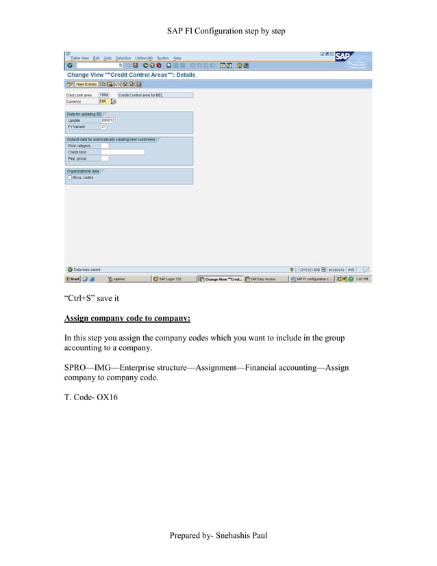 Sap fi configuration | PDF | Business Accounting & Finance | Business