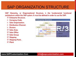 SAP Organization Structure | PPT