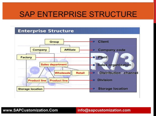 SAP Organization Structure | PPT | Sales | Business