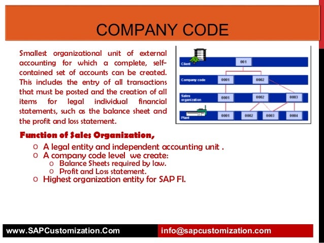 SAP Organization Structure