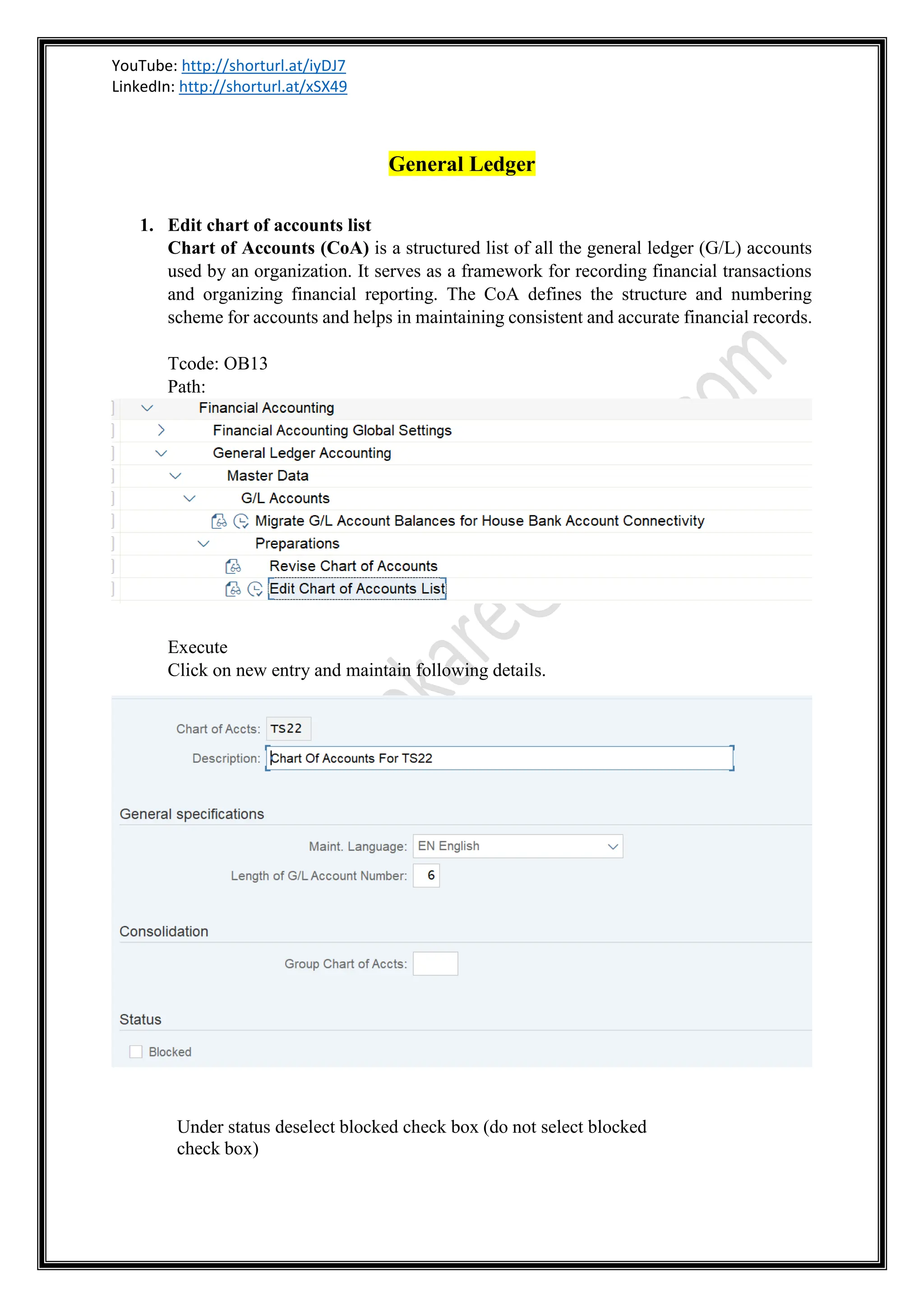 SAP FICO Configuration PDF Part 1| Financial accounting and controlling ...