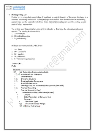 SAP FICO Configuration PDF Part 1| Financial accounting and controlling ...