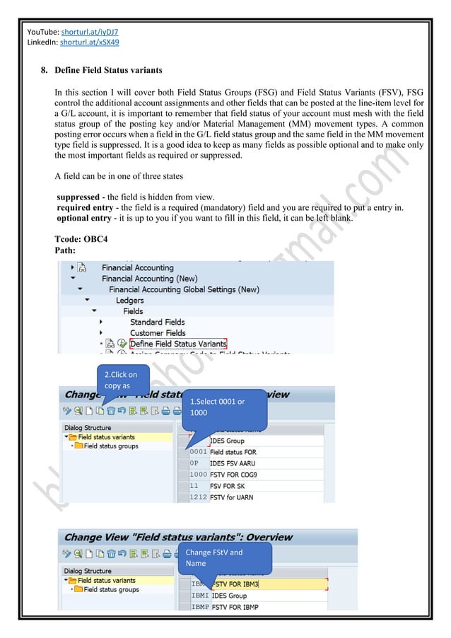 Sap Fico Configuration Pdf Part 1 Financial Accounting And Controlling Pdf Business