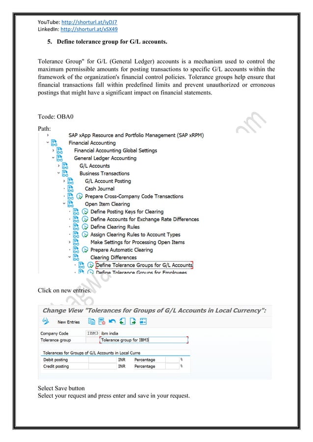 SAP FICO Configuration PDF Part 1| Financial accounting and controlling ...