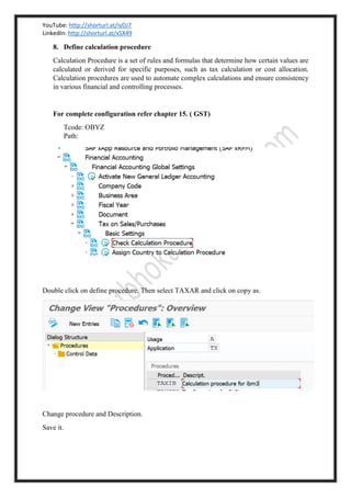 SAP FICO Configuration PDF Part 1| Financial accounting and controlling | PDF