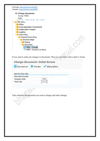SAP FICO Configuration PDF Part 1| Financial accounting and controlling ...