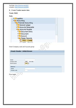 SAP FICO Configuration PDF Part 1| Financial accounting and controlling ...