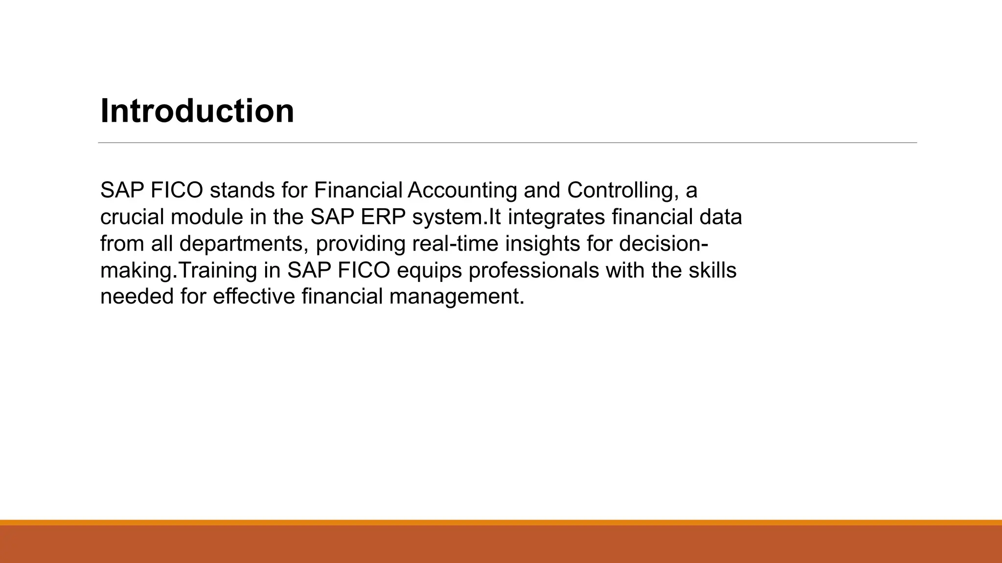 Sap Fico Training institute In Hyderabad | PPT