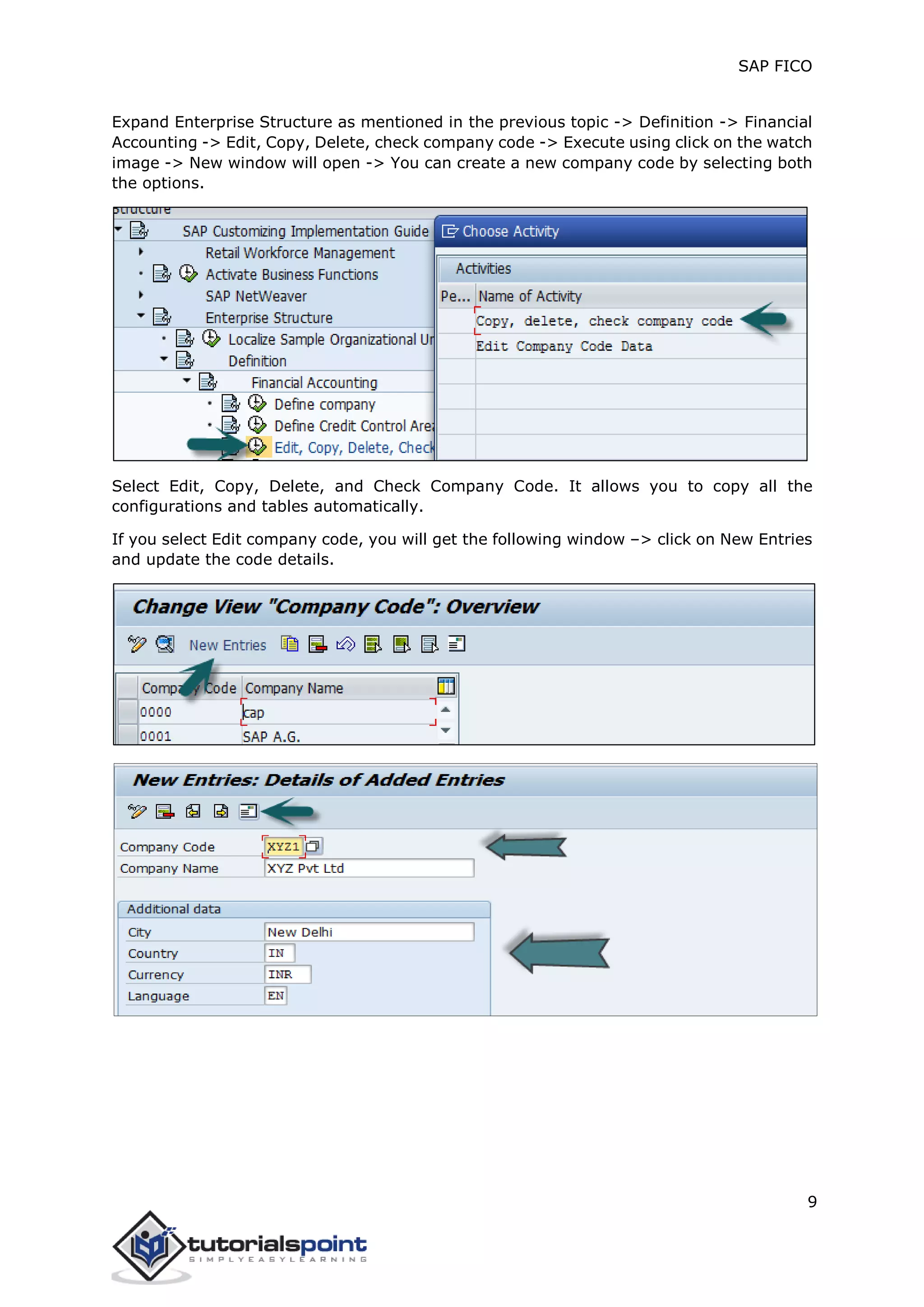 Sap fico tutorial v1 | PDF | Business Accounting & Finance | Business