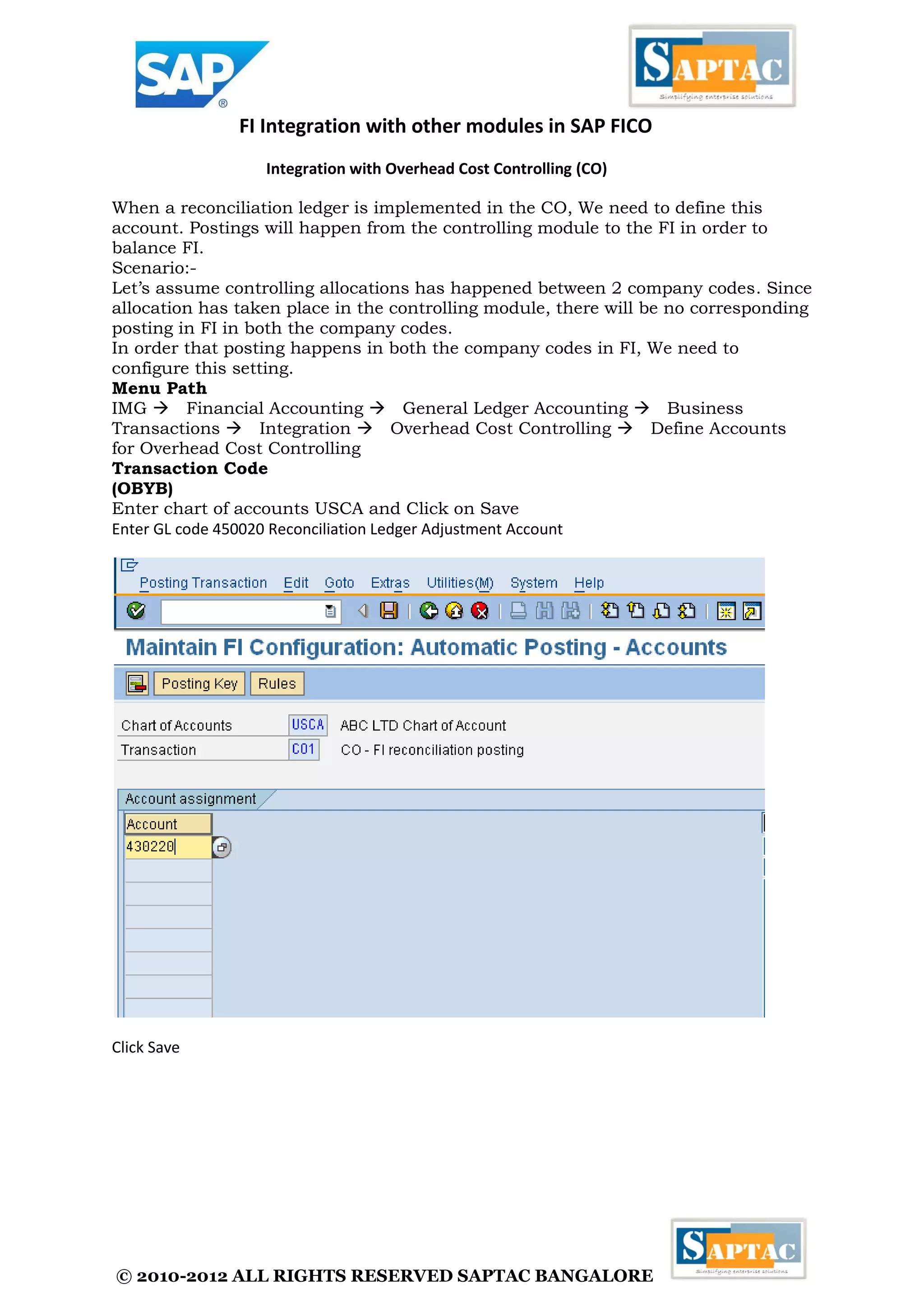 Sap fi integration with other modules in sap fico | PDF