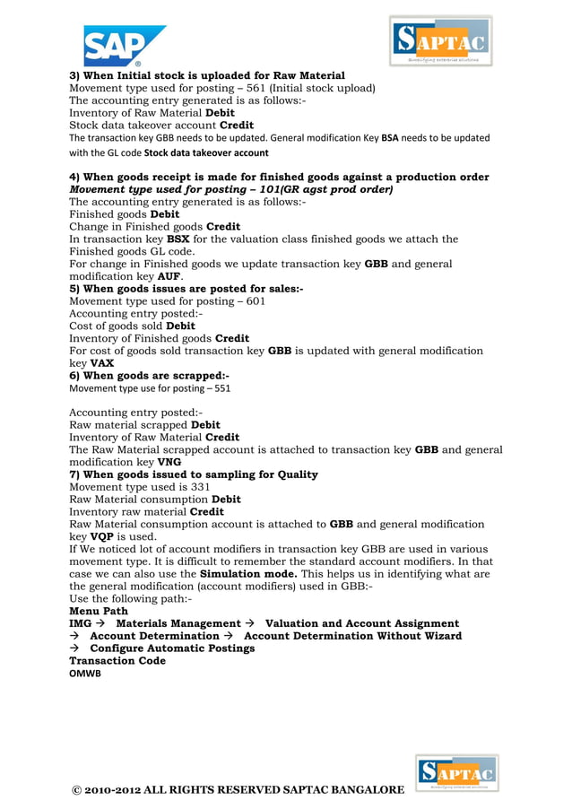 Sap fi integration with other modules in sap fico | PDF | Business ...