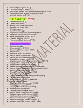 Sap fi material | DOCX