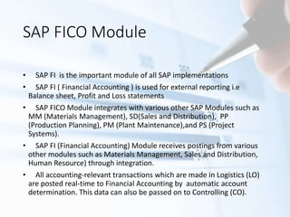 SAP FI Module | PPTX